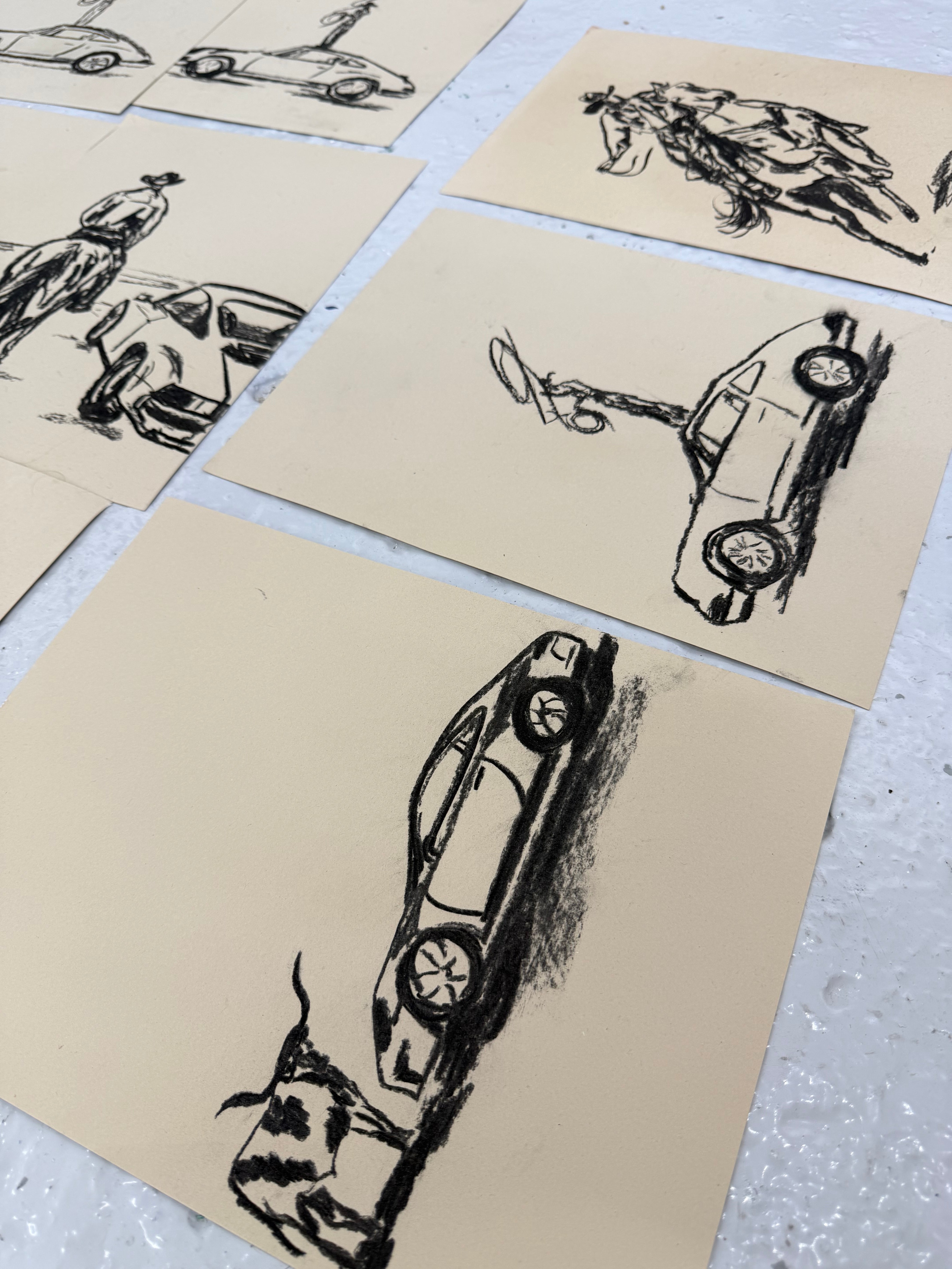COWBOYS AND PORSCHE – MABLUEART STUDIO